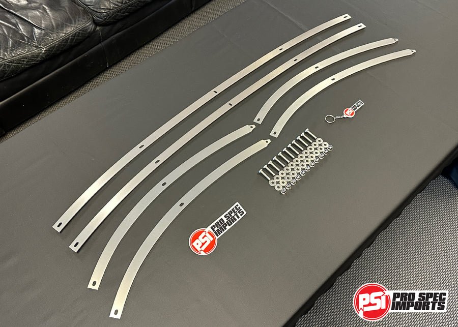 A80 (Mk4) Supra Front Lip Mounting Plate Set and SS Hardware - OEM sty ...