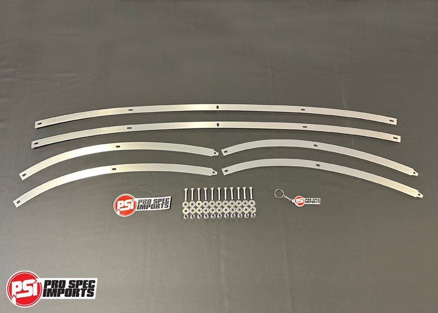 A80 (Mk4) Supra Front Lip Mounting Plate Set and SS Hardware - OEM sty ...