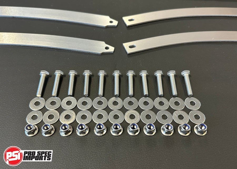 A80 (Mk4) Supra Front Lip Mounting Plate Set and SS Hardware - OEM sty ...