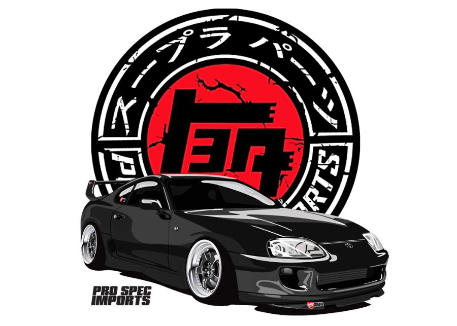 Pro Spec Imports Old School Japan Supra Logo Stickers