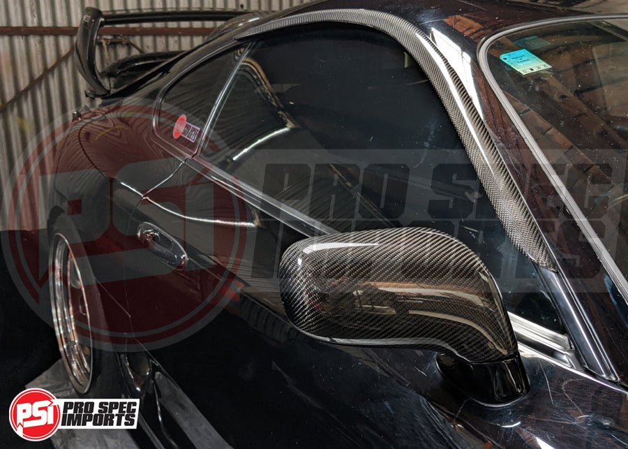 Carbon Fibre Mirror Covers for JDM RHD Supra Mk4 JZA80 – Pro Spec Imports