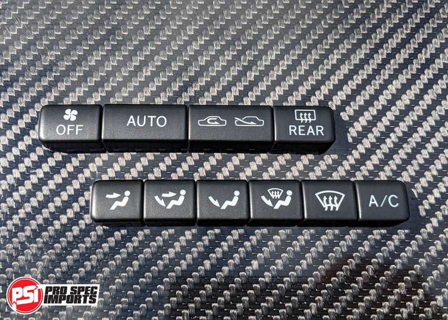 New OEM Toyota Button Set For USDM (LHD) A80 (MK4) Supra HVAC Climate ...