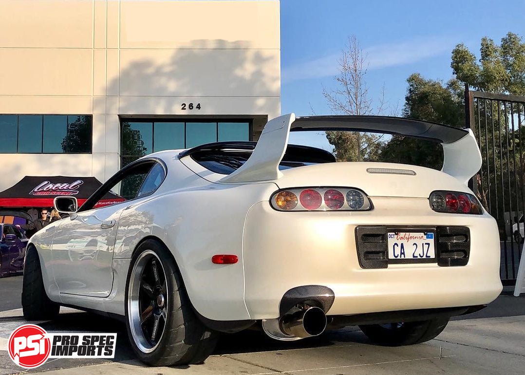 Mk4 Supra Carbon Fibre Exhaust Shield, Shroud - 3K Twill Weave Pattern ...